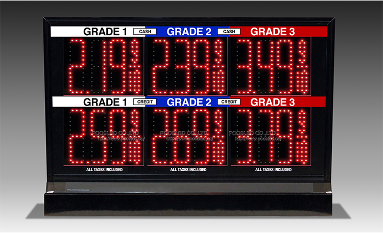 Factory Price PCB Digital Number LED Pump Topper LED Gas Price Signs ...