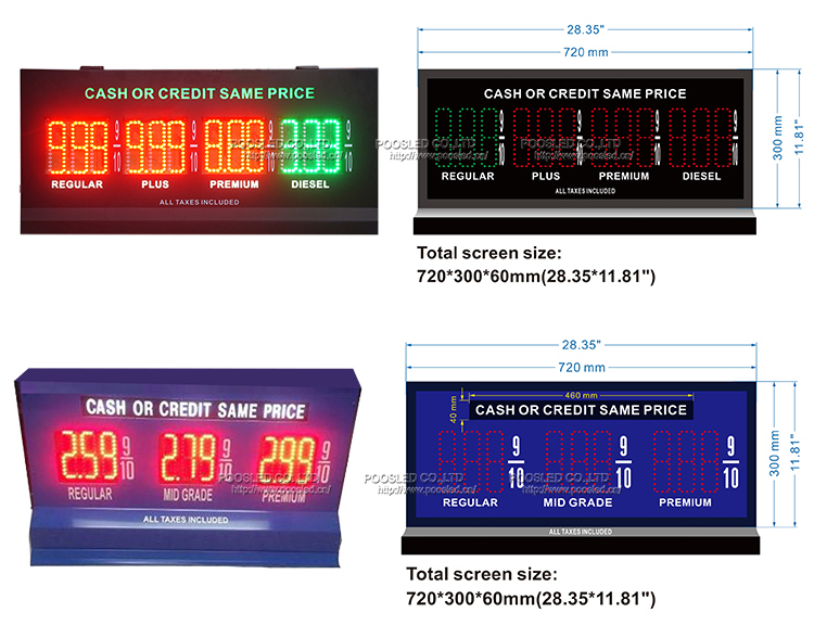 Hot Sale American 8.88 9/10 Led Pump Topper LED Gas Price Sign - Buy ...
