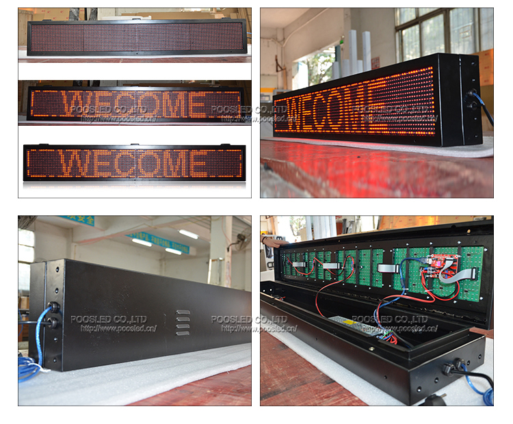 IP53 P10 Red 4x1 Programmable Led Advertising Display - Buy led ...
