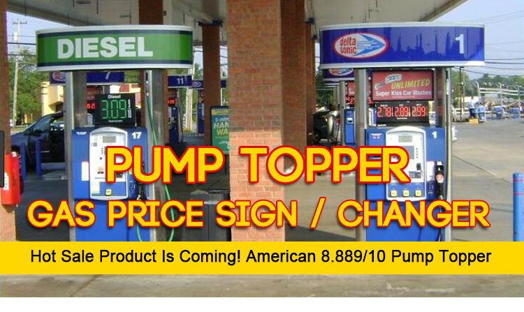 Hot Sale American 8.88 9/10 Led Pump Topper LED Gas Price Sign - Buy ...